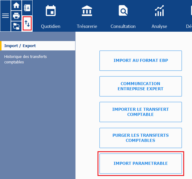 Importer un fichier txt ou csv – EBP Centre d'aide Maroc